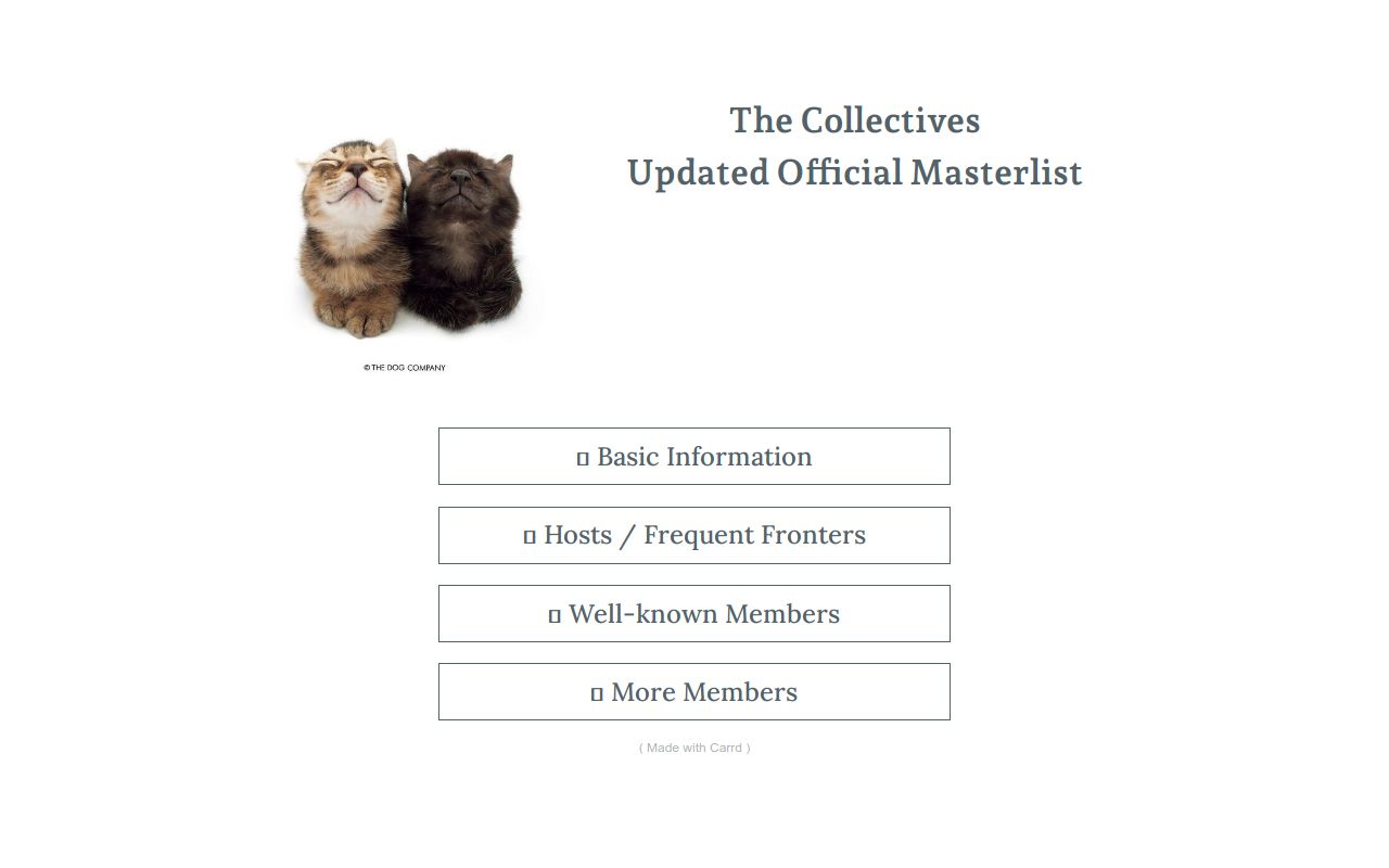 Updated Member Masterlist